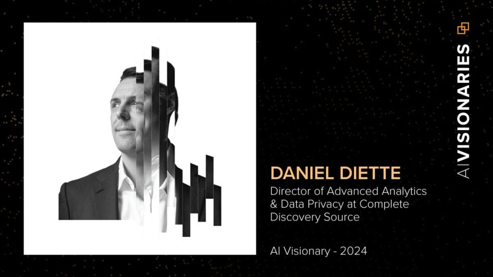 Relativity Names CDS’ Daniel Diette a 2024 AI Visionary - Complete Discovery Source