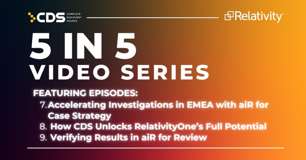 5 in 5 Episodes 7–9: How EMEA Teams, Global Review Workflows & AI ...